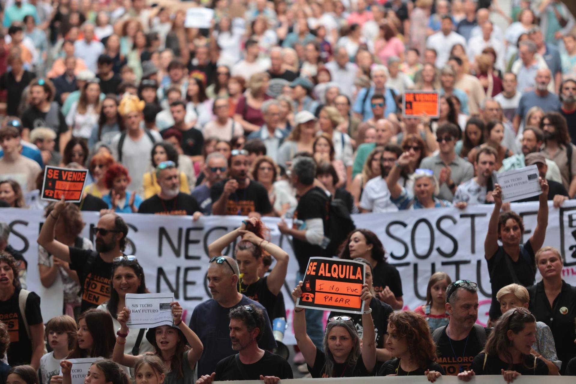 Mallorca housing: Protest against an "intolerable" situation