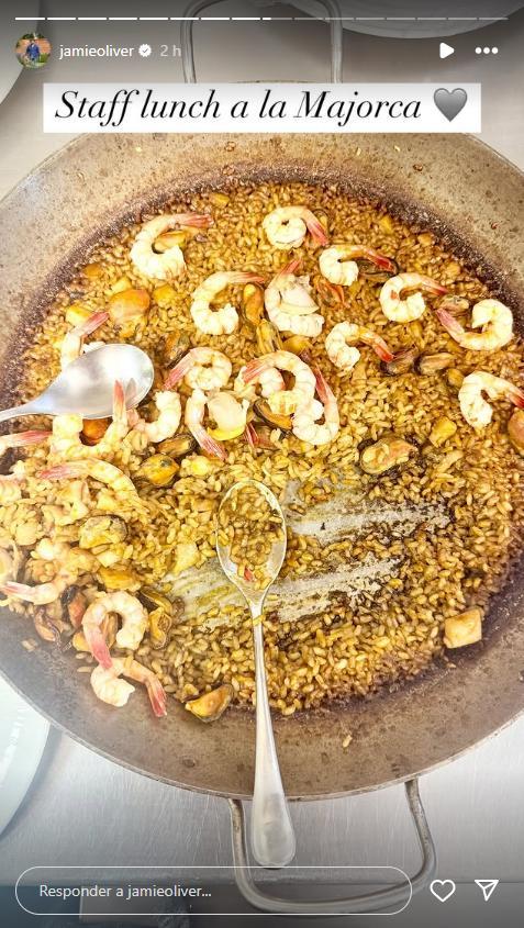 Jamie Oliver paella brings smiles