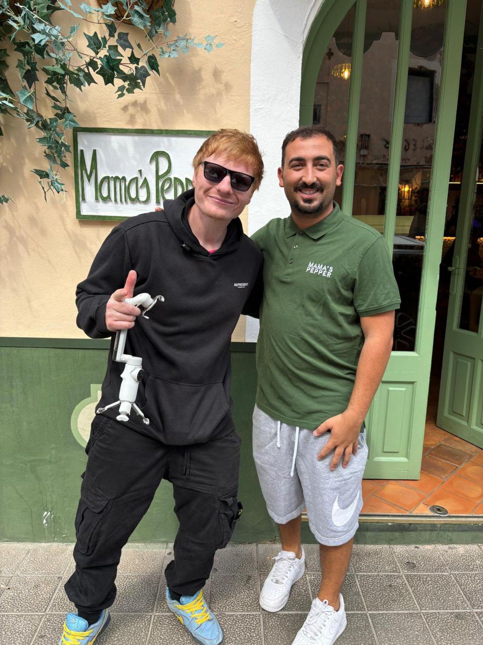 Pasta lunch in Palma for Ed Sheeran before launch of new album at ...