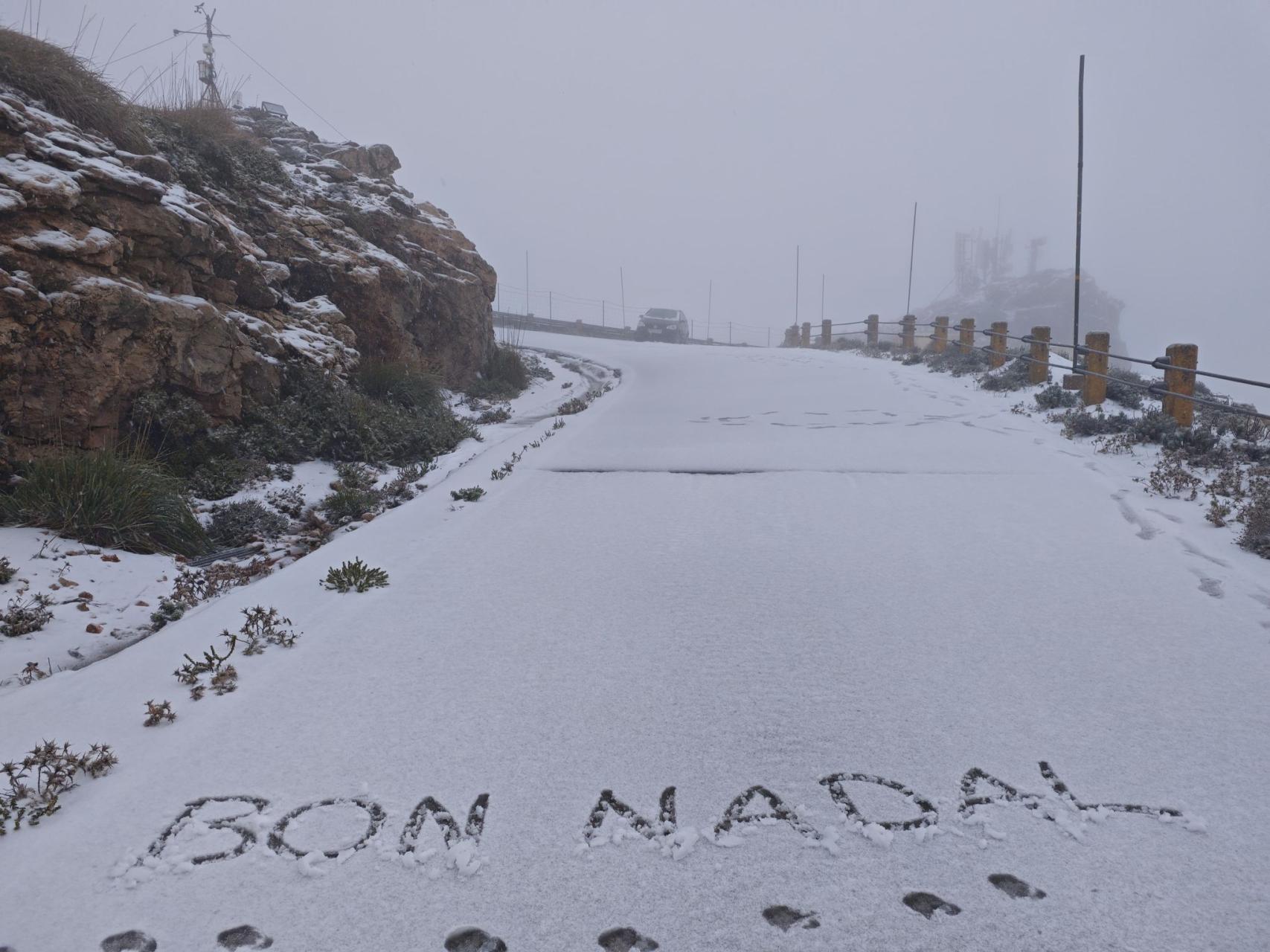 Snow blankets Mallorca – could it be a white Christmas after all?