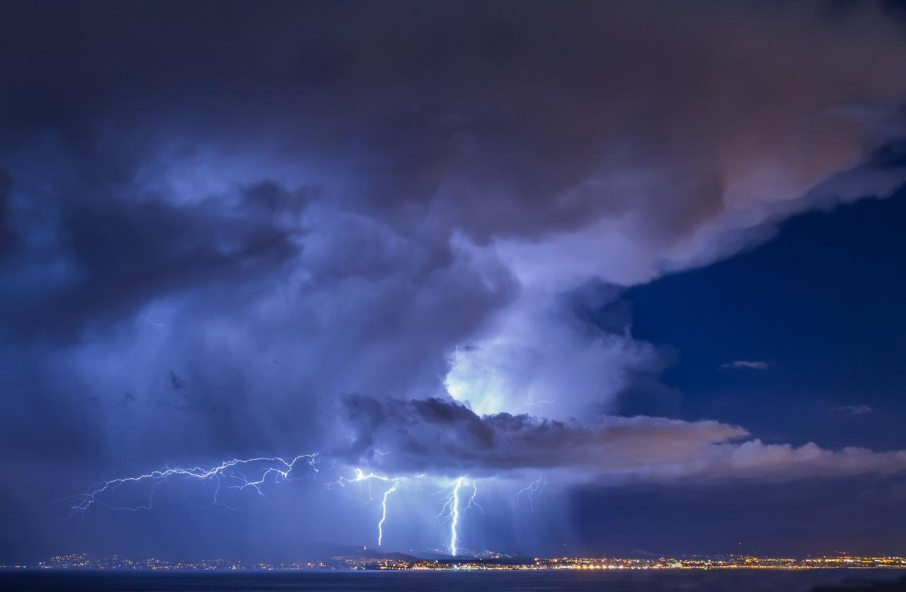 Powerful weather storm in Mallorca
