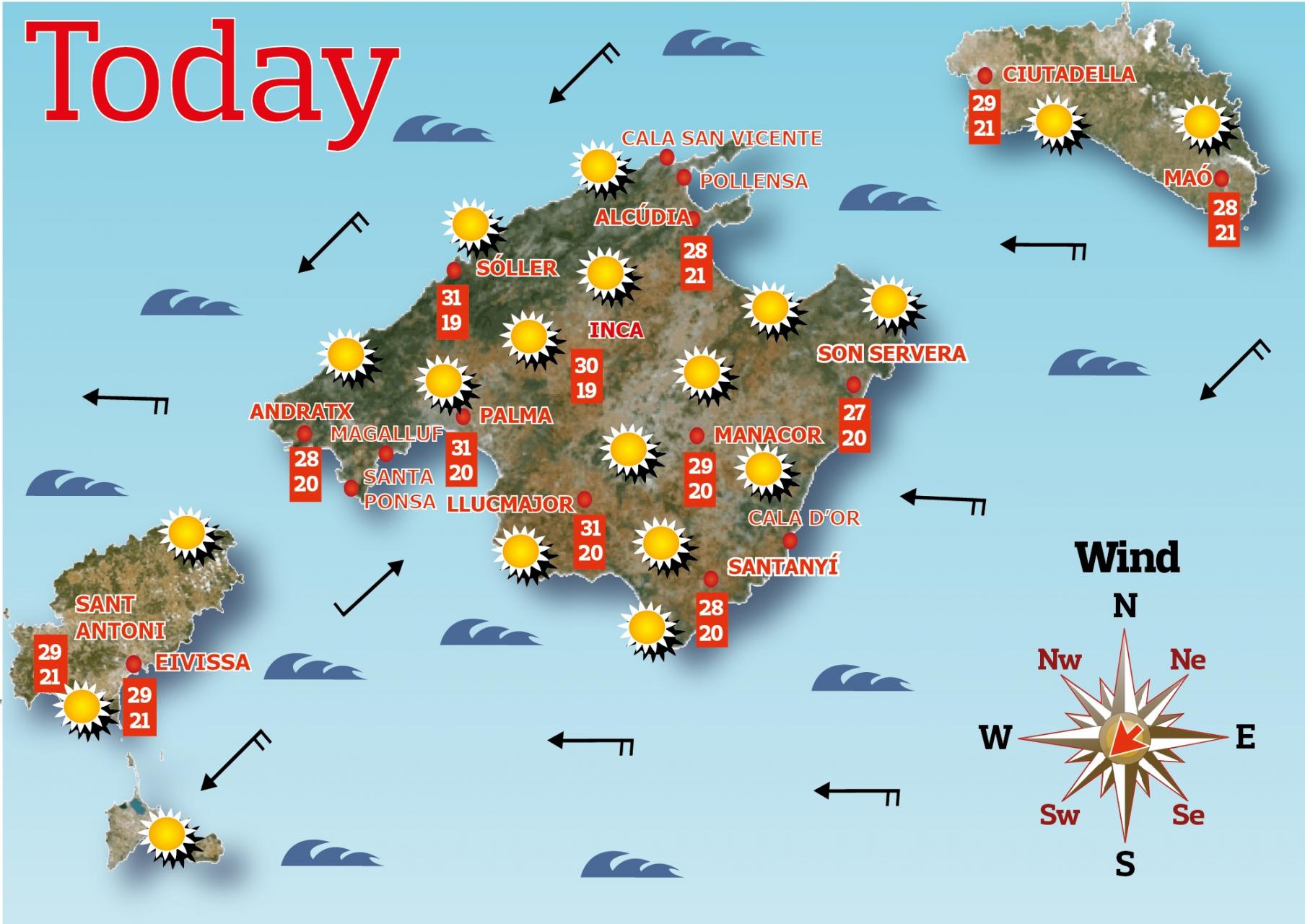Mallorca Weather Forecast for Friday