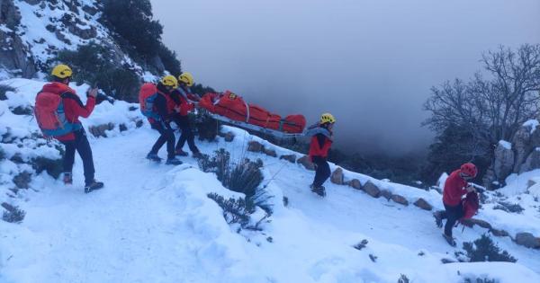 Mallorca emergencies: Hiker rescued after fall in the snow