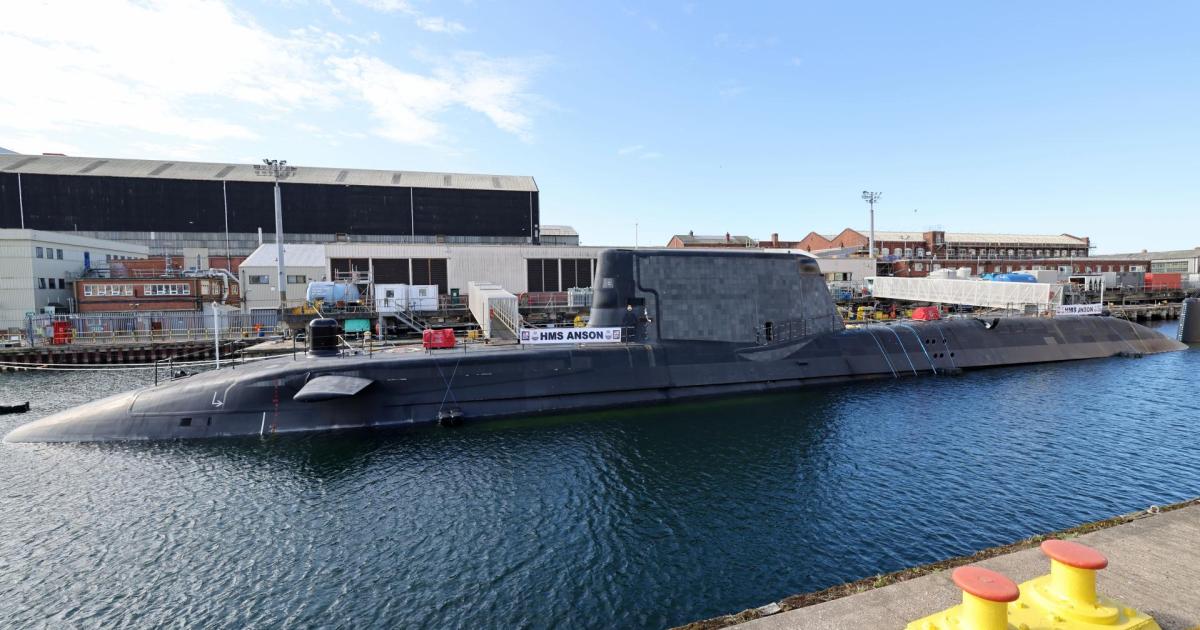 State of the art royal navy submarine