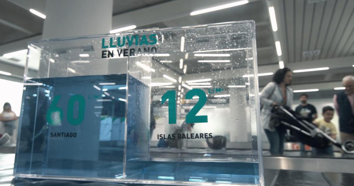 Water-saving campaign on airport reclaim belts