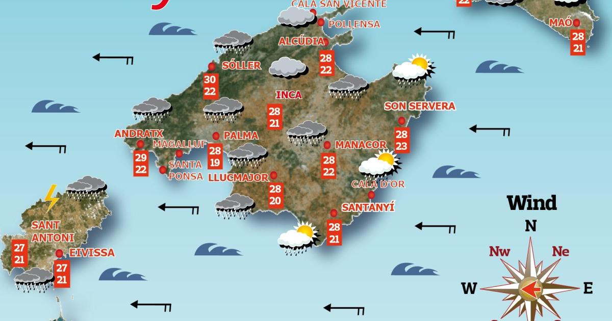 Weather in Majorca today