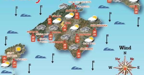 Weather in Majorca today