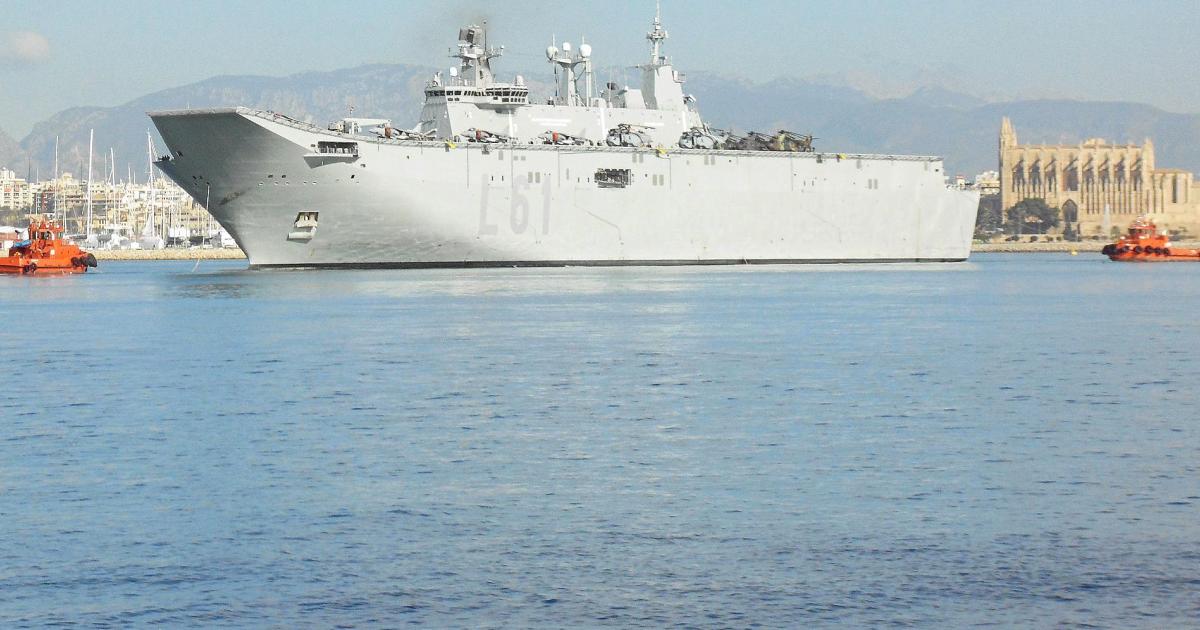 Flagship of the Spanish navy makes debut visit to Palma