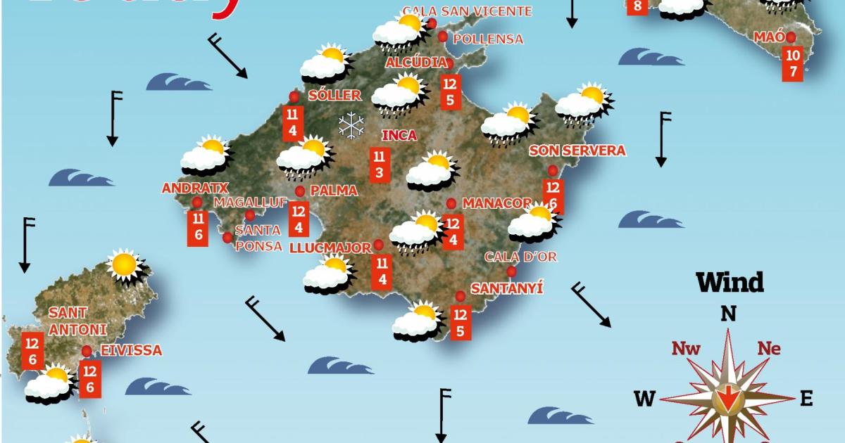 Majorca Weather Thursday 6 January