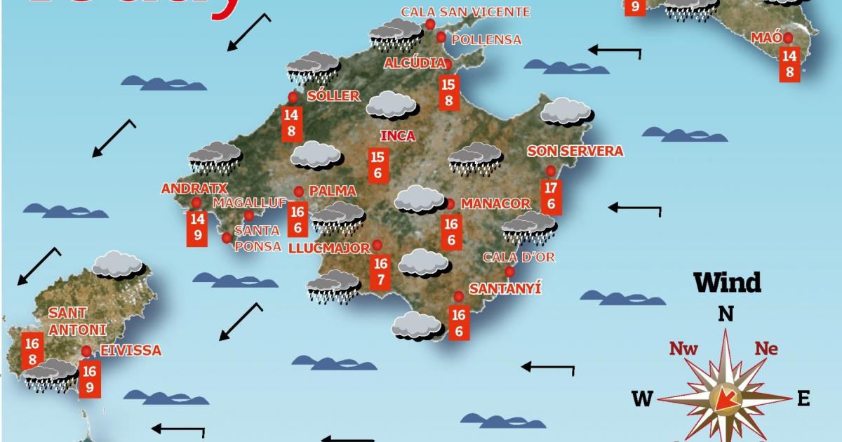 Majorca weather Saturday 5th February