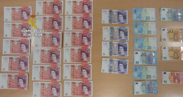 British arrests for fifty pound note fakes in Majorca