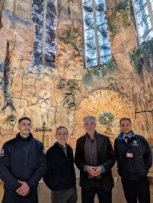 Pierce Brosnan and Helen Mirren visit Palma Cathedral during break in ...