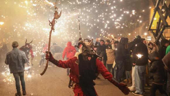 Last year's correfoc of Sant Sebastià 2025, with the participation of ...