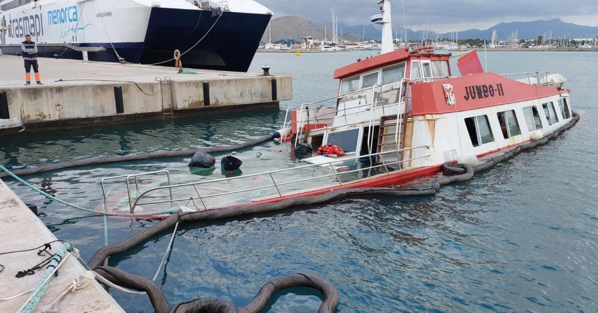 Mallorca emergencies: Excursions boat sinks in Puerto Alcudia