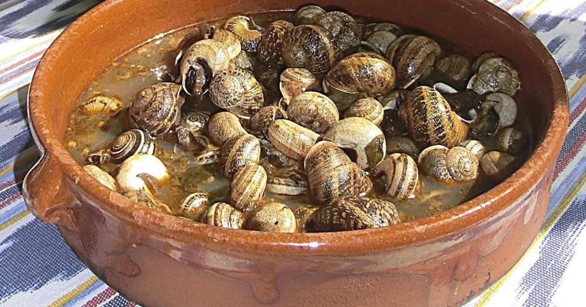 Mallorcans gather and prepare snails for feast