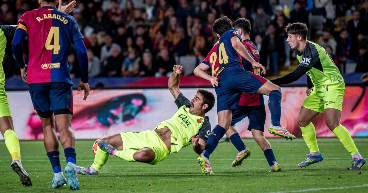 Real Mallorca close to getting a point in Barcelona