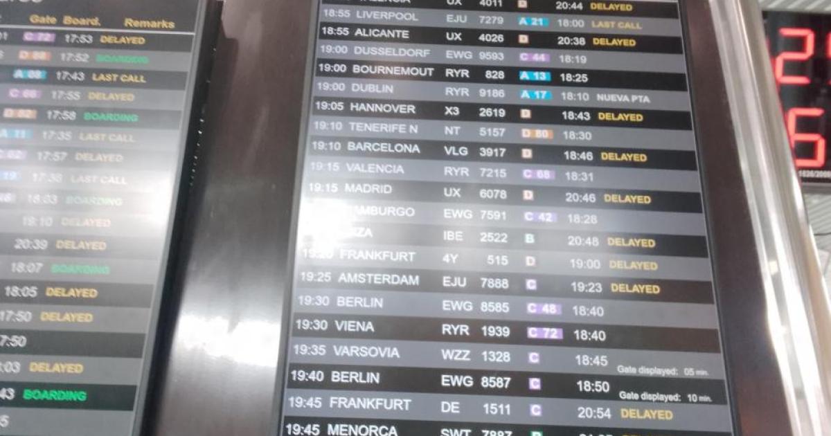 Delays at Palma Airport on Tuesday because of 'wind shear'