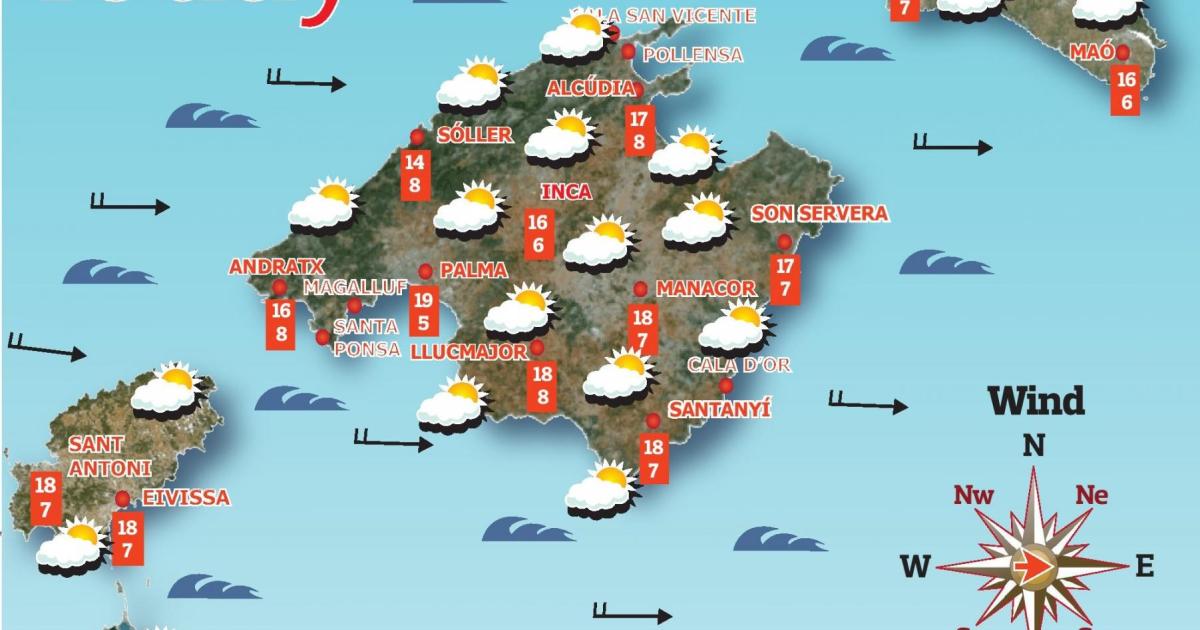 Majorca weather Wednesday 16th February